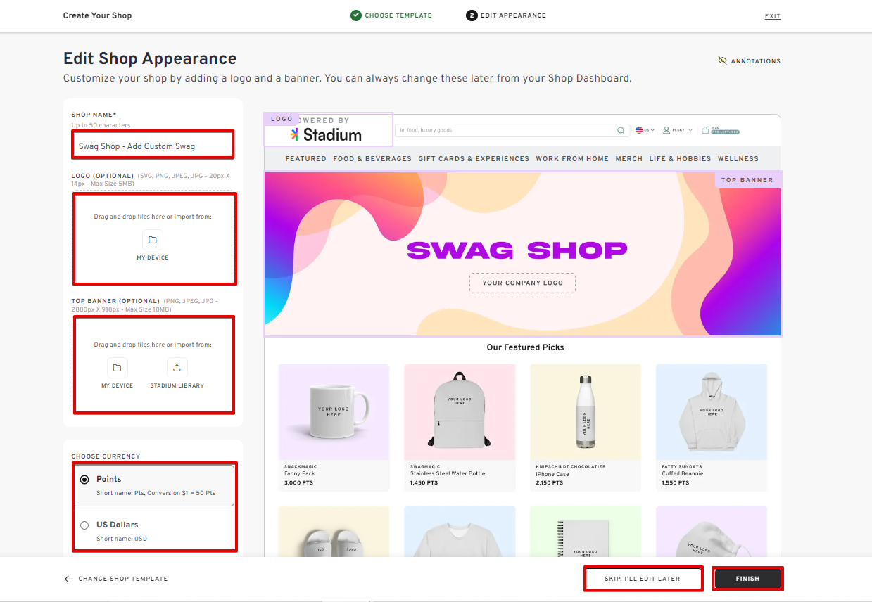 How to create a branded swag shop? – STADIUM
