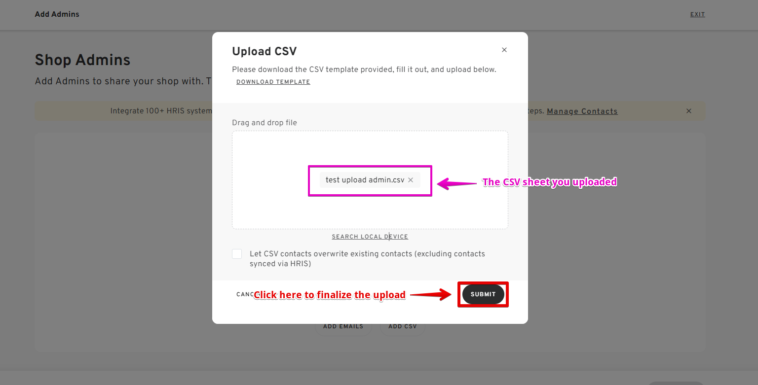 Adding and Removing Administrators to Your Shop on Stadium – STADIUM