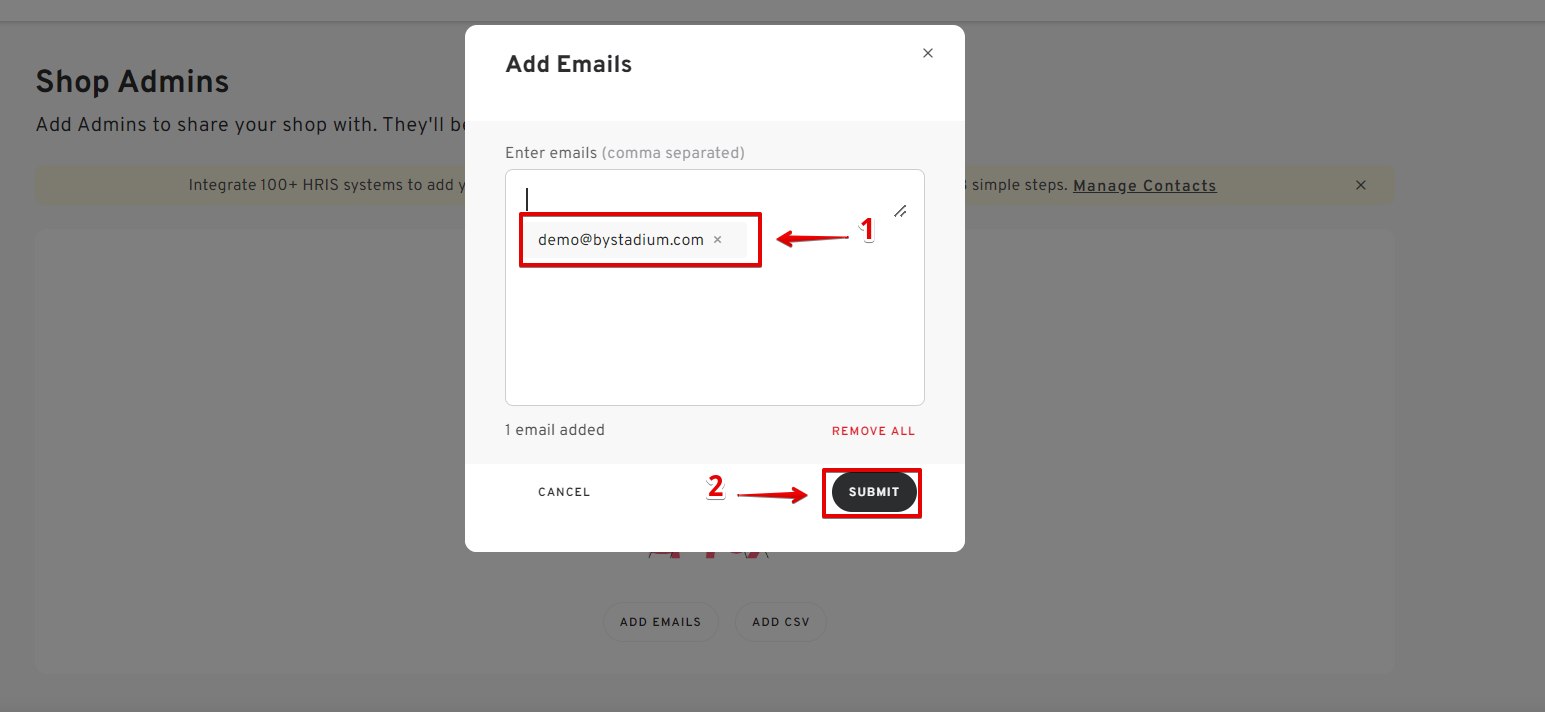 Adding and Removing Administrators to Your Shop on Stadium – STADIUM
