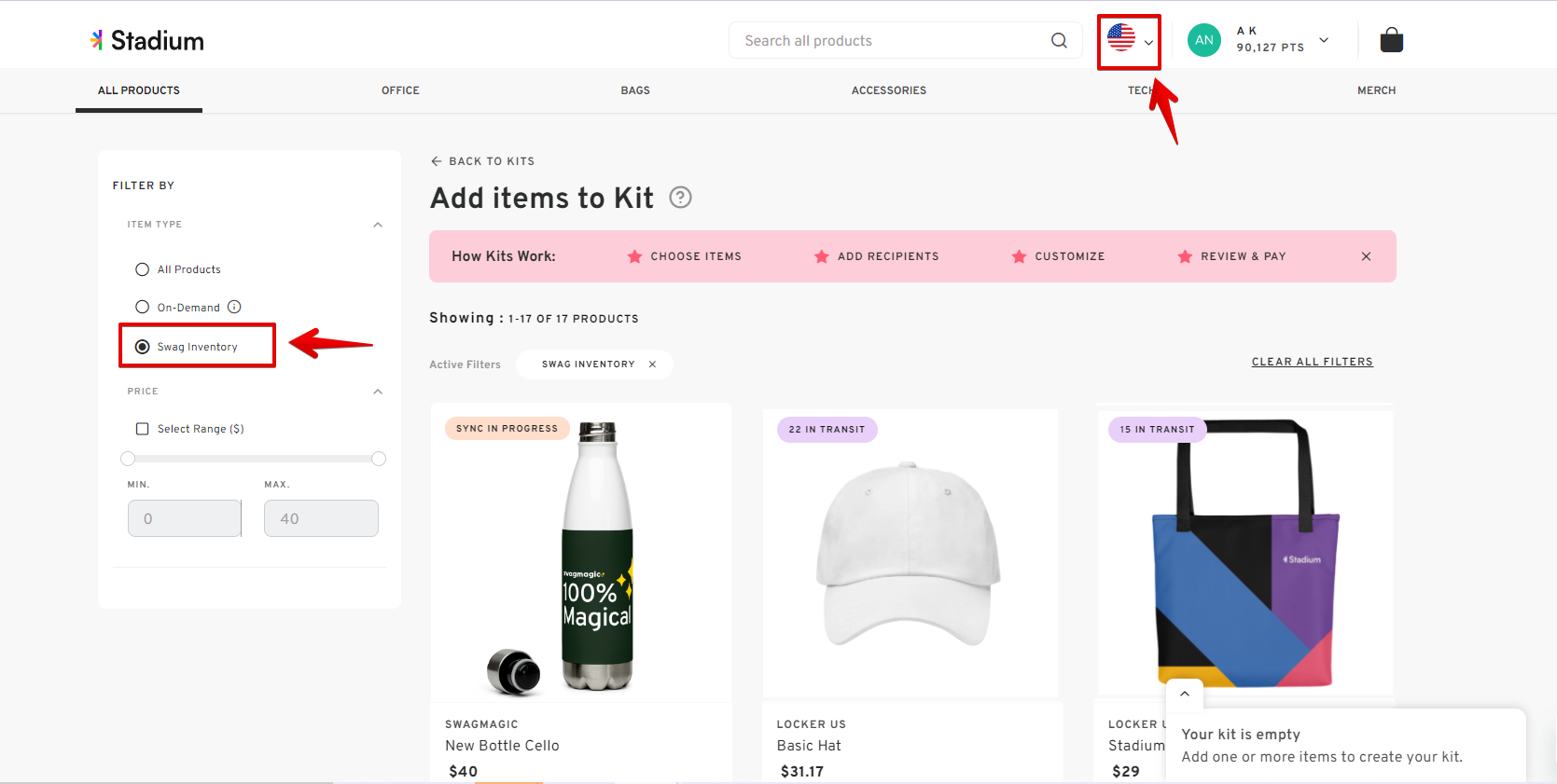 How to Create and Send Surprise Swag Kits (Using Swag Stored in the ...