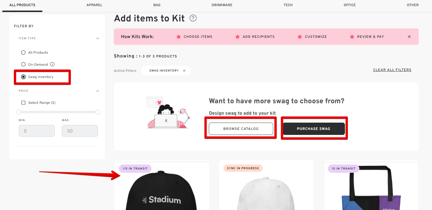 How to create and send swag kits via link redemption (Using Swag Stored ...