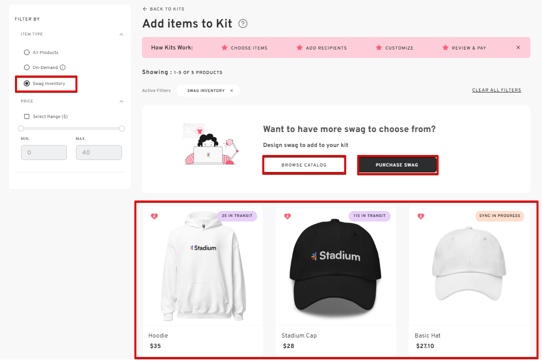 How to Create and Send Surprise Swag Kits (Using Swag Stored in the ...