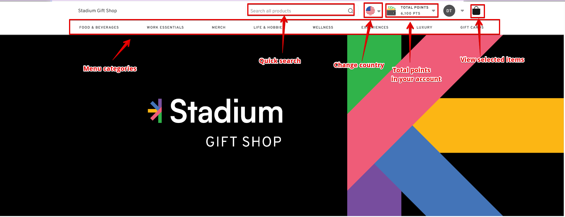 Redeeming Shop Points or Shop Credits through the Stadium Website – Stadium